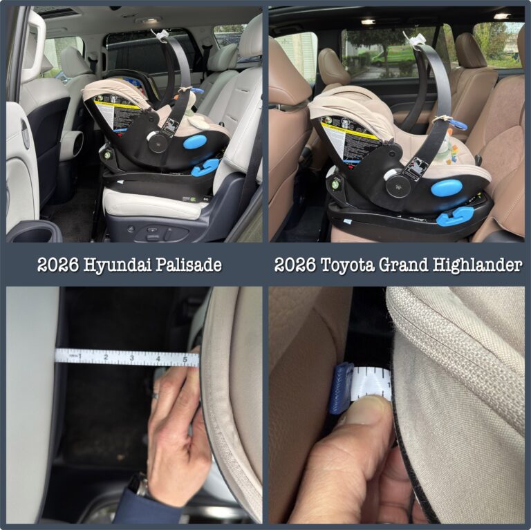 2026 Toyota Grand Highlander vs. 2026 Hyundai Palisade: Car Seat ...